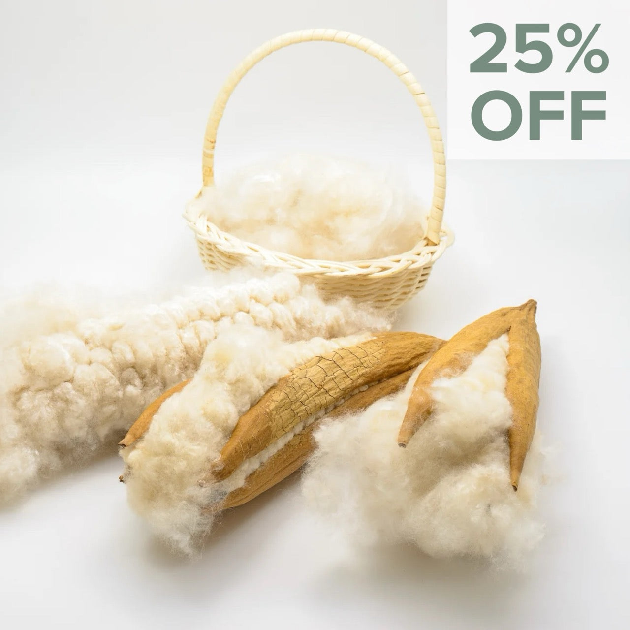 Natural Kapok Pillow Stuffing - 1lb bag – Magnolia Organics